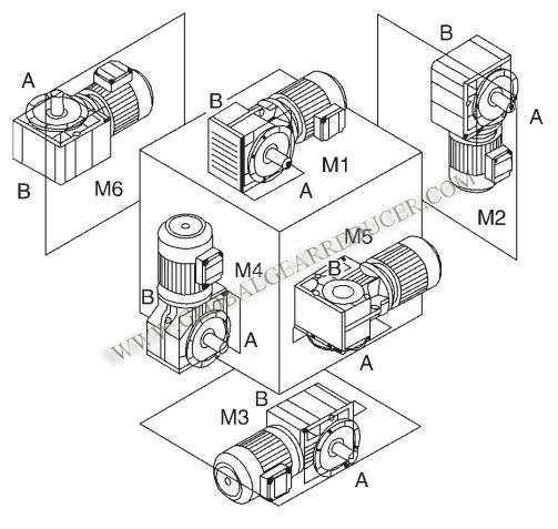 S Series Right Angle Worm Gear Reductor Gearbox